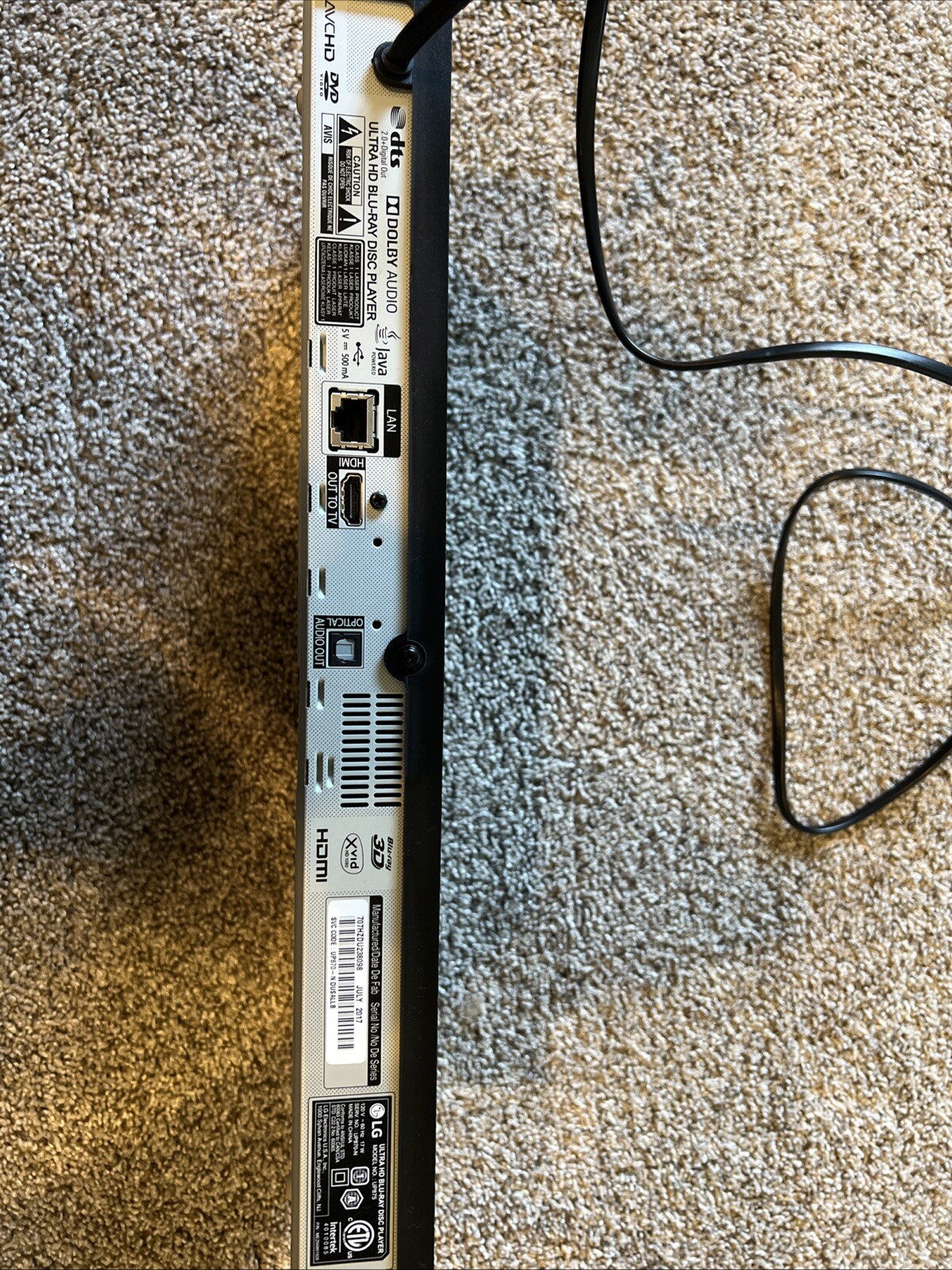 LG UP875 4K Ultra HD Blu-Ray Disc DVD Player | eBay