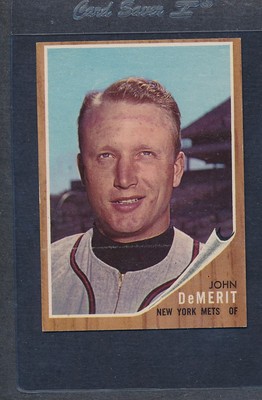 1962 Topps #004 John DeMerit Mets EX *1431 | eBay