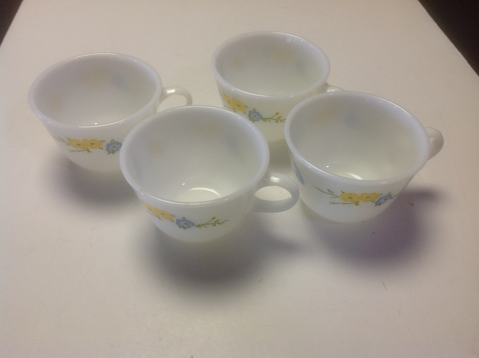 Vintage Pyrex Corning Coffee Mugs Flirtation Pattern Set Of Four | eBay