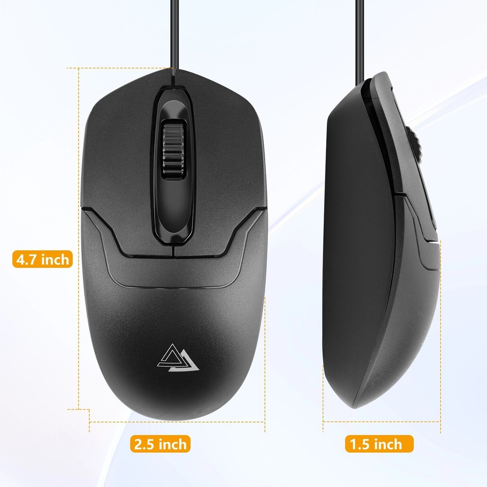 USB Mouse, Wired Optical Computer Mouse with Scroll Wheel,1000 DPI Plug ...