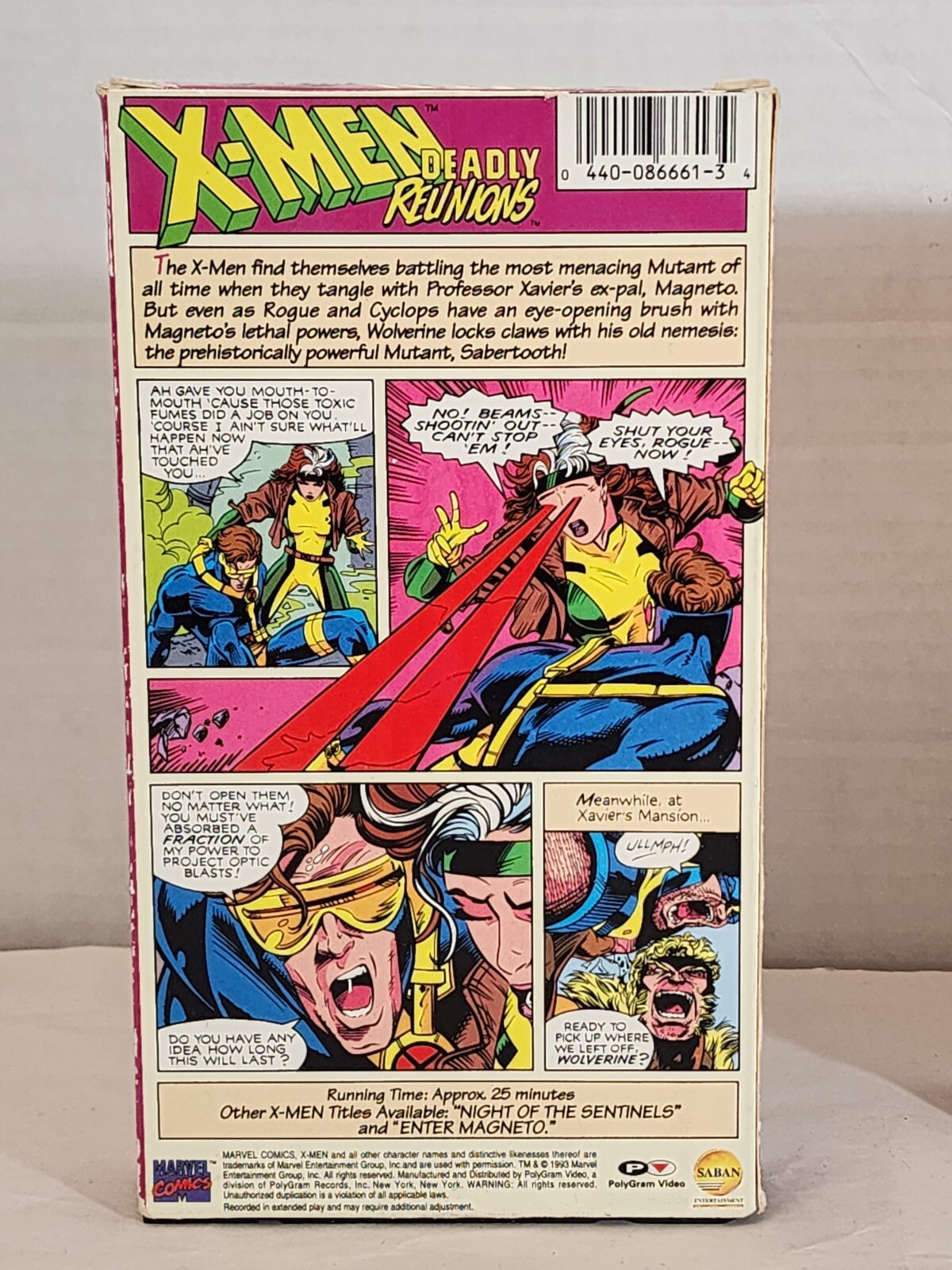 Lot (2) VHS Tapes X-MEN (1993) Deadly Reunions & Pryde of the Xmen ...