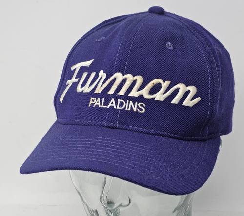 VINTAGE Furman Paladins Hat Cap Script Sports Specialties Wool Snap ...