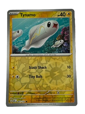 Tynamo Reverse Holo Rare - 067/197 Obsidian Flames Pokemon TCG NM | eBay