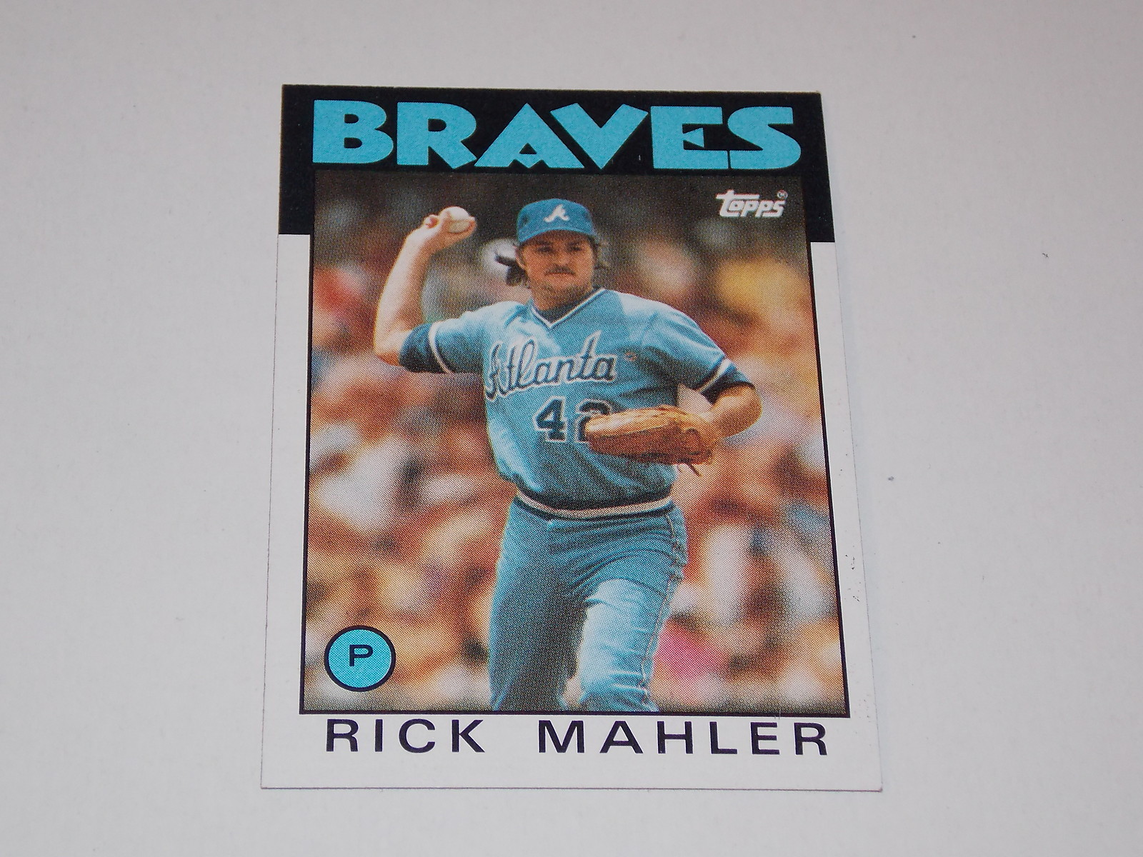 BASEBALL CARD 1986 TOPPS RICK MAHLER #437 | eBay