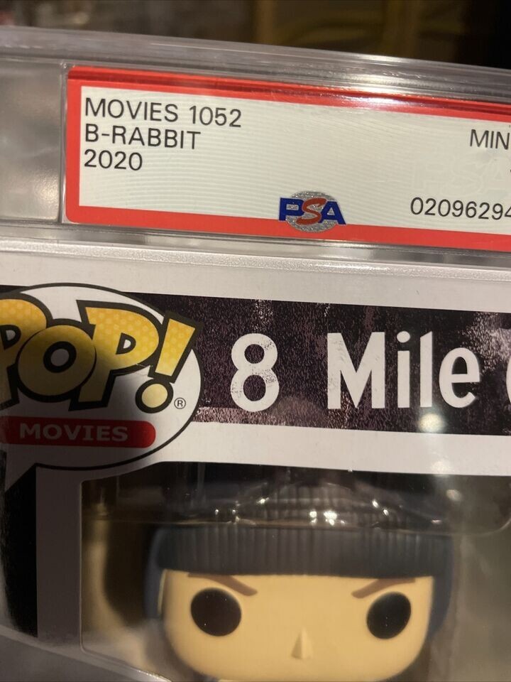 2020 Funko POP! PSA 9 Movies B-Rabbit #1052 (Vaulted) Eminem 8 MILE ...