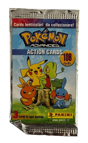 2004 Pokémon Panini Advanced Action Cards Sealed Booster Pack - Foil ...