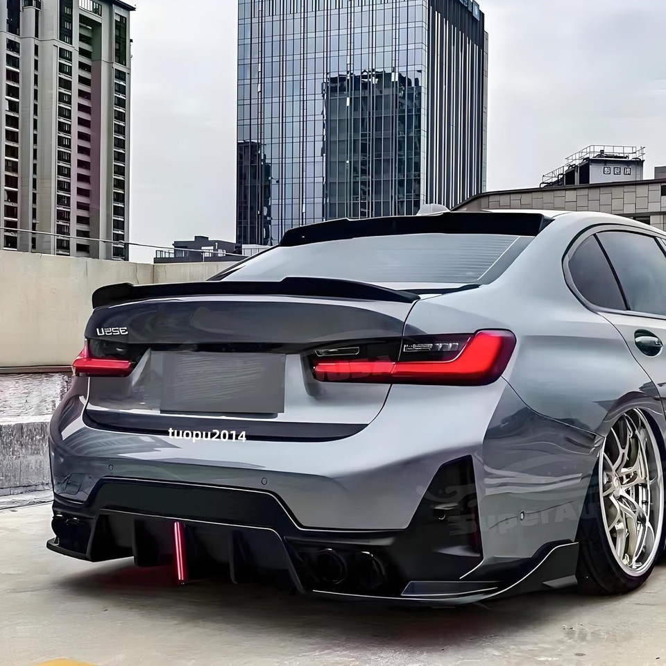 FOR BMW G20 LCI 320I 330I M SPORT REAR DIFFUSER LIGHT CARBON FIBER ...