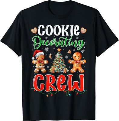 Cookie Decorating Crew Gingerbread Funny Christmas Baker T-Shirt ...