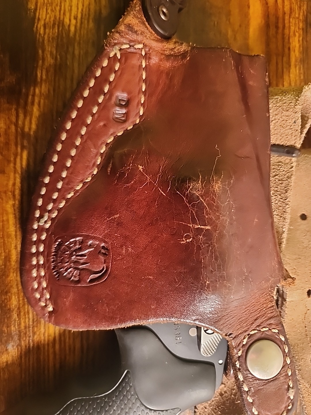Vintage Jackass Brown Leather Shoulder Holster System S&W 2" "J" frame ...
