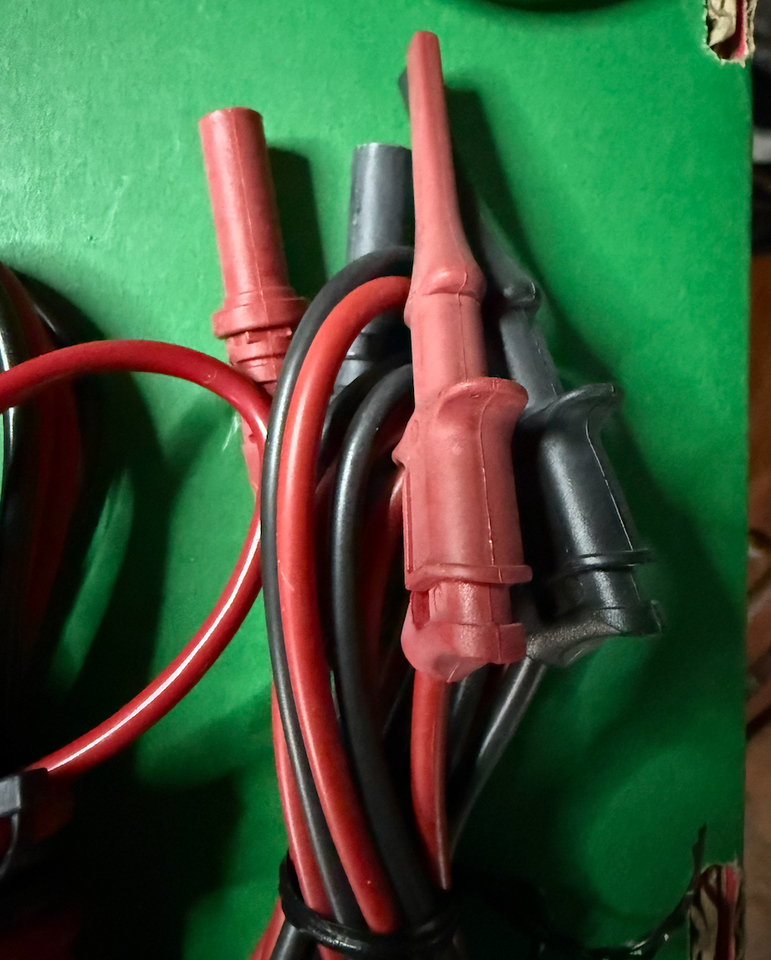 Lot of 7 DMM Test Leads, both needle point and clip leads | eBay