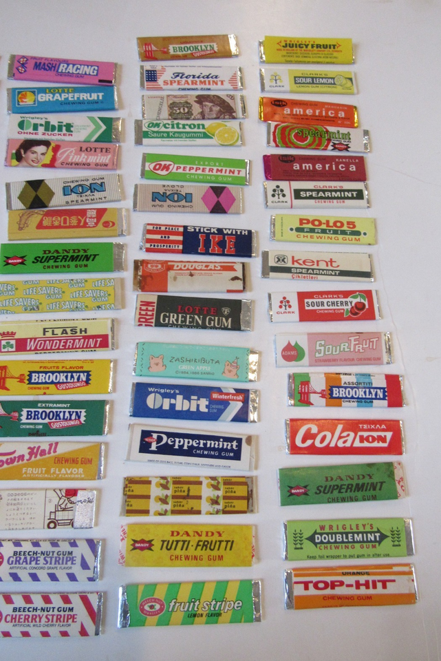 60 Sticks of Vintage Chewing Gum from around the World Display Only | eBay