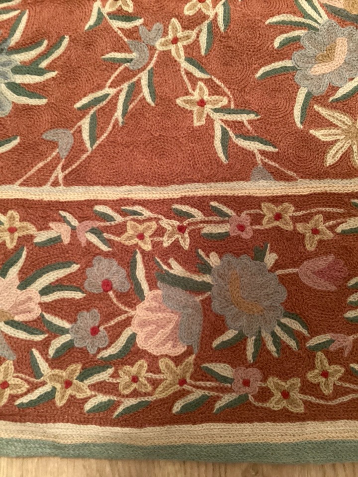 Genuine Kashmir Chain Stitch Hand Made Rug | eBay UK