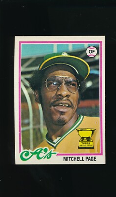 1978 Topps #55 Mitchell Page RC * Outfield * Oakland Athletics * NM ...