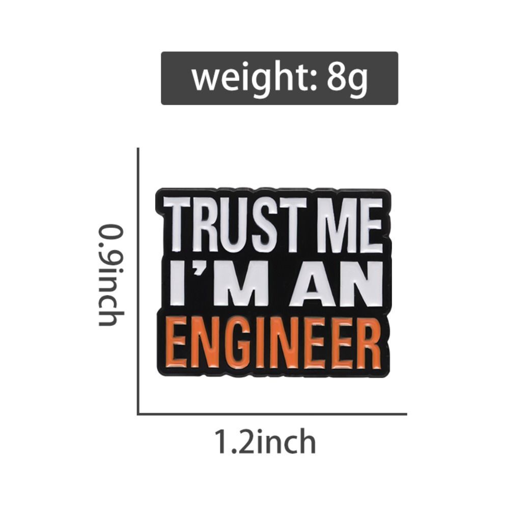 Applied Science Student Trust Me I'm an Engineer Brooch Clothes Pins ...