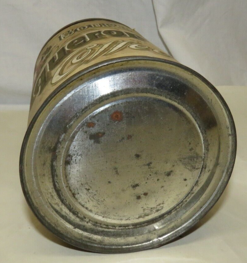 CONQUEROR COFFEE 1LB TIN Rare Antique Paper Label Bour's Company | eBay