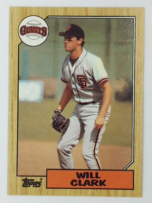 1987 87 Topps Will Clark Rookie RC #420, San Francisco Giants, HOF | eBay