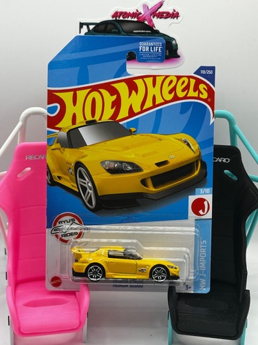 Hot Wheels 2019 HW Honda - Honda S2000 Yellow with Chrome Aero wheels ...
