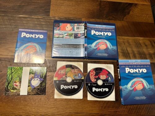Ponyo Blu ray/DVD-Shout Factory-2 Disc-Rare Slipcover-Anime Classic- | eBay