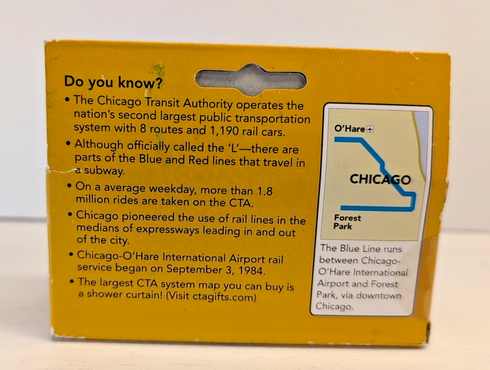 NEW! MUNIPALS WOOD SUBWAY L TRAIN CHICAGO CTA BLUE LINE O'HARE FOREST ...