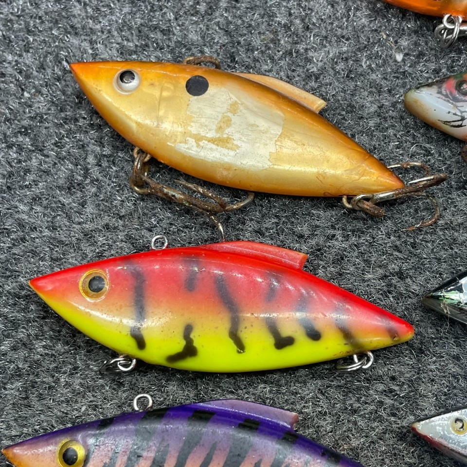 Lot of 16 Bill Lewis Rat-L-Trap Vintage Fishing Lures Various Sizes ...