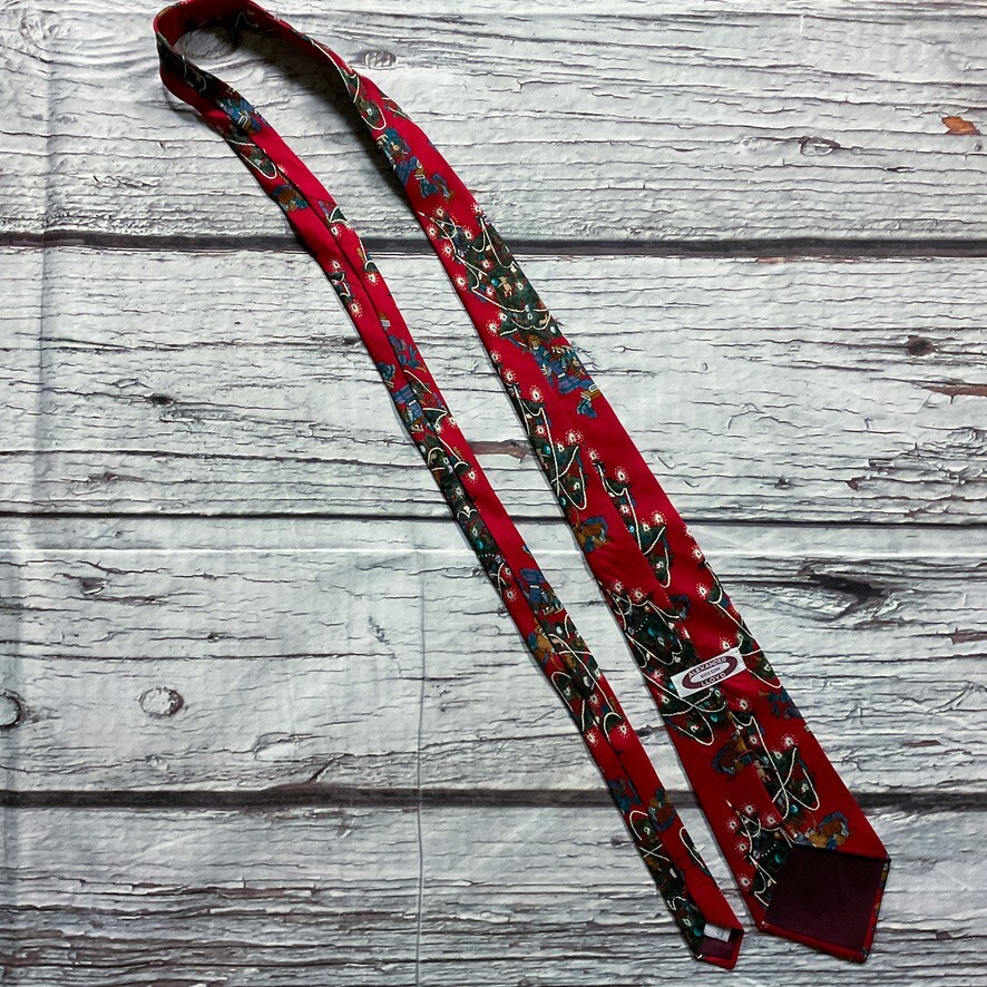 Alexander Lloyd Boston Mens Necktie Festive Holiday Christmas Classic ...