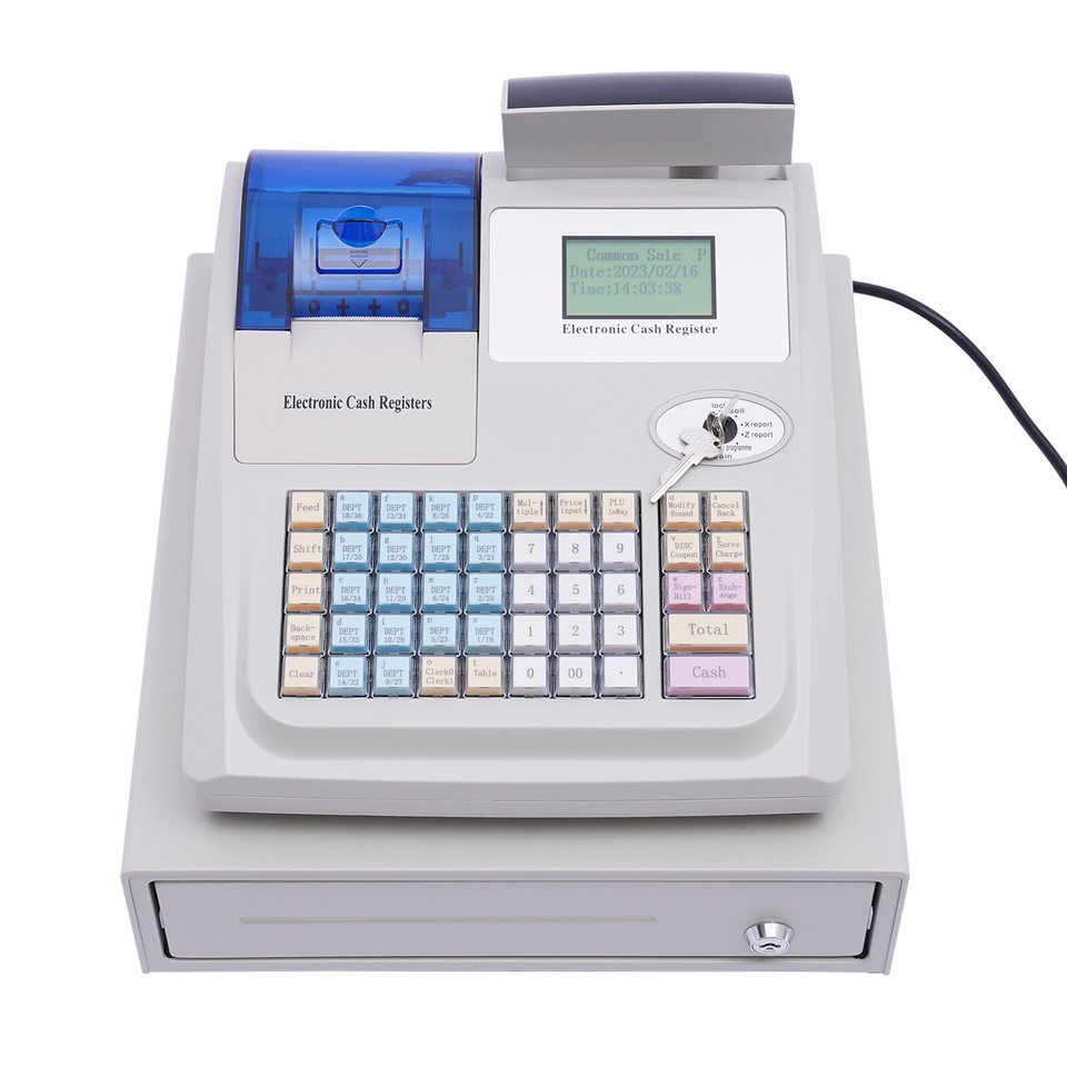 NEW Electronic Cash Register 48 Keys Cash Management System with ...