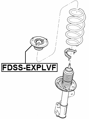 FDSS-EXPLVF Febest FRONT SHOCK ABSORBER MOUNTING DG1Z-18183-A, DG1Z ...