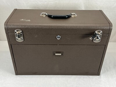 kennedy machinist cnc bench top tool box - great shape w key model 620B ...