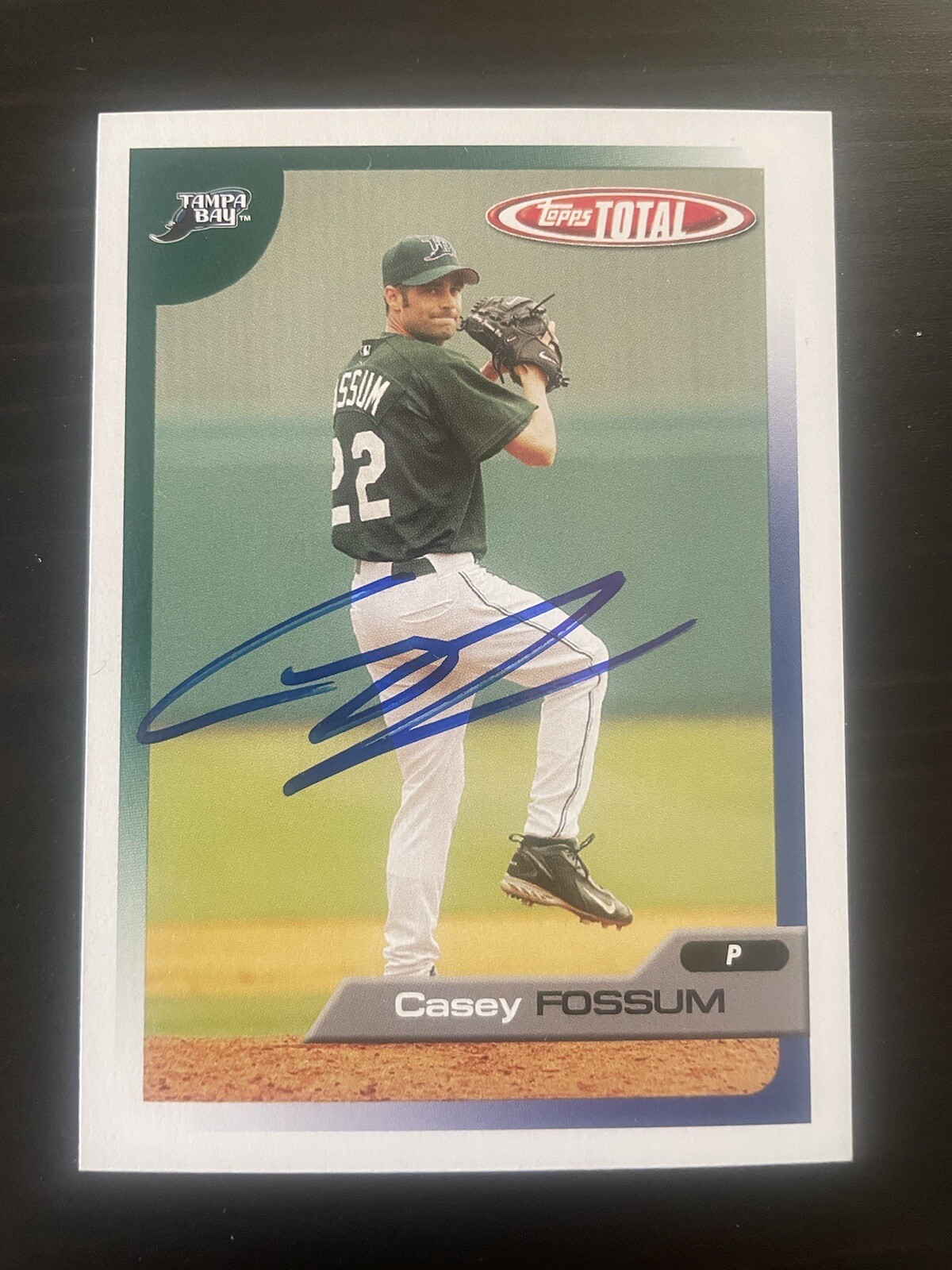 2005 Topps Total #337 Casey Fossum Tampa Bay Devil Rays Signed Card ...