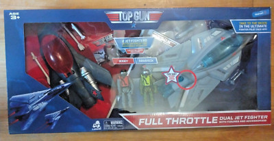 Top Gun Full Throttle Jet Fighter & Figure Walmart Box Set Lanard Toys ...