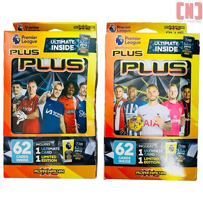 2 X New Panini Premier League Adrenalyn XL PLUS 2024 Classic Mega Tins ...