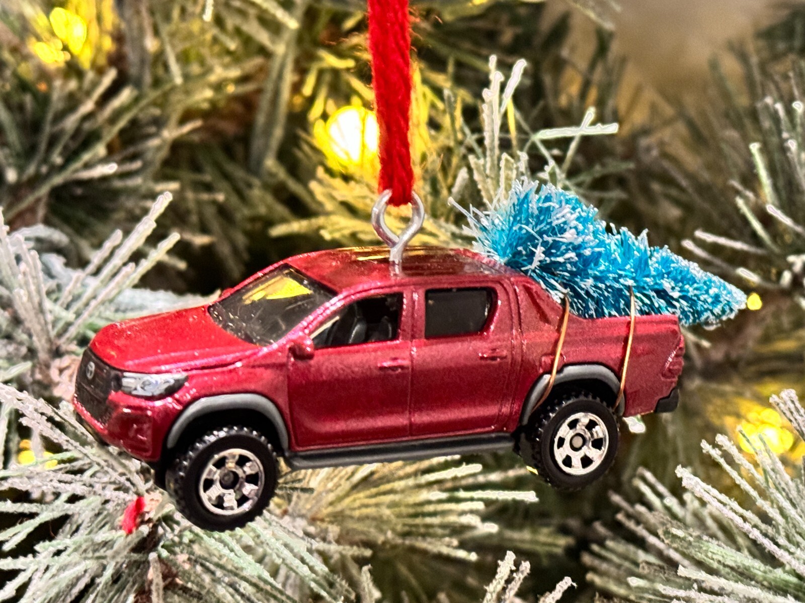 Matchbox 2018 Toyota Hilux Pickup 4X4 Christmas Tree Ornament Handmade ...