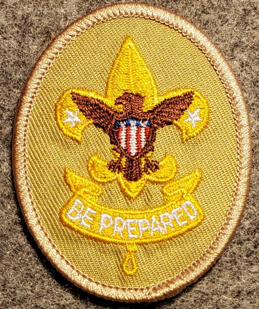 Boy Scout - First Class Rank Badge - Tan Oval - Current Issue - BSA | eBay