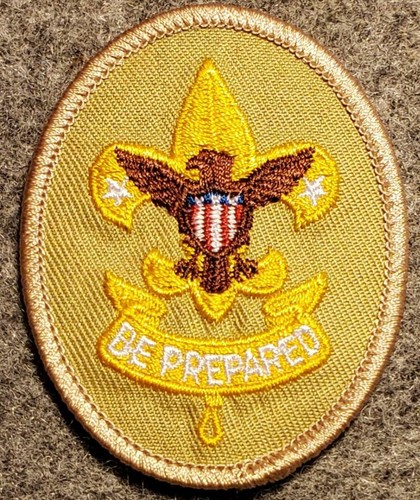 Boy Scout - First Class Rank Badge - Tan Oval - Current Issue - BSA | eBay