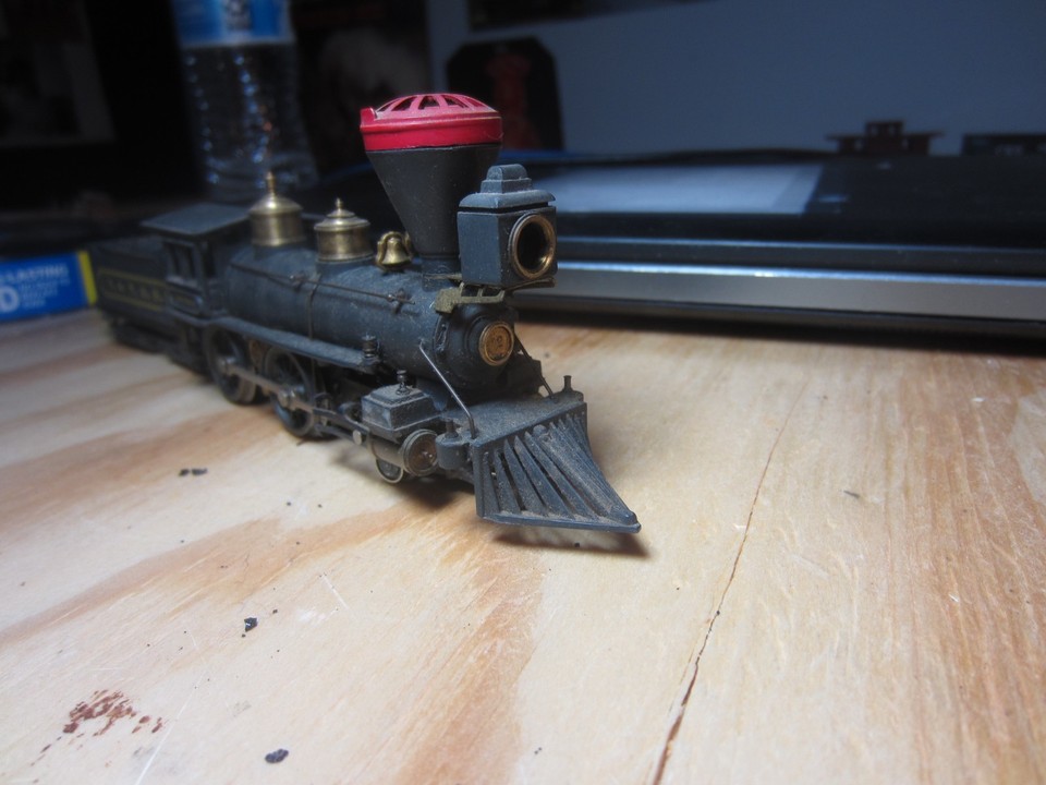 HO trains; A very nice old time POCHER V.&T.R.R. 4-4-0 steam engine ...