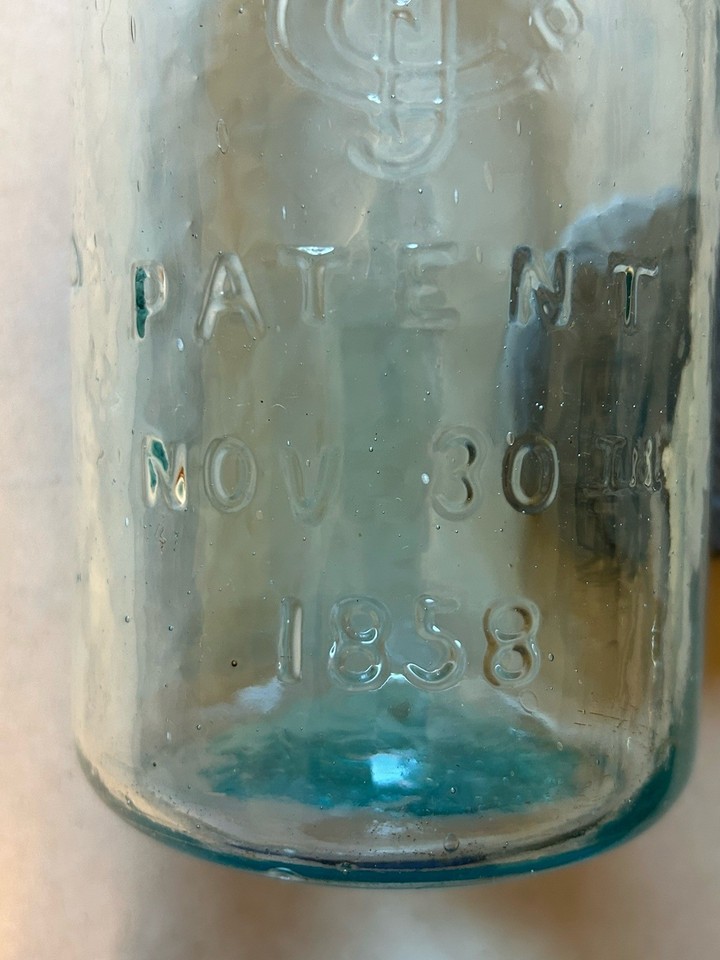Mason’s CFJ Co. Patent Nov 30th 1858 Quart Fruit Jar With Ball Zinc Lid ...