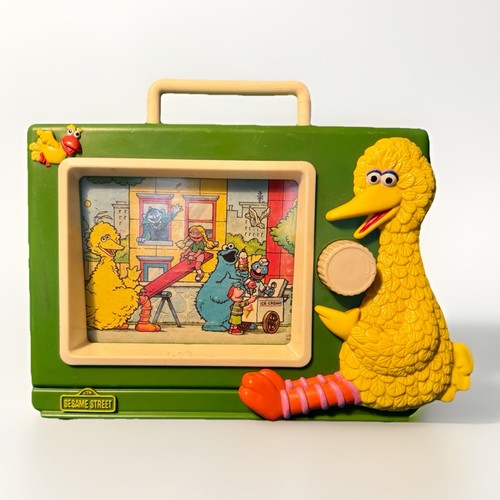 Vintage Fisher-Price Sesame Street Wind Up Scrolling Television TV ...