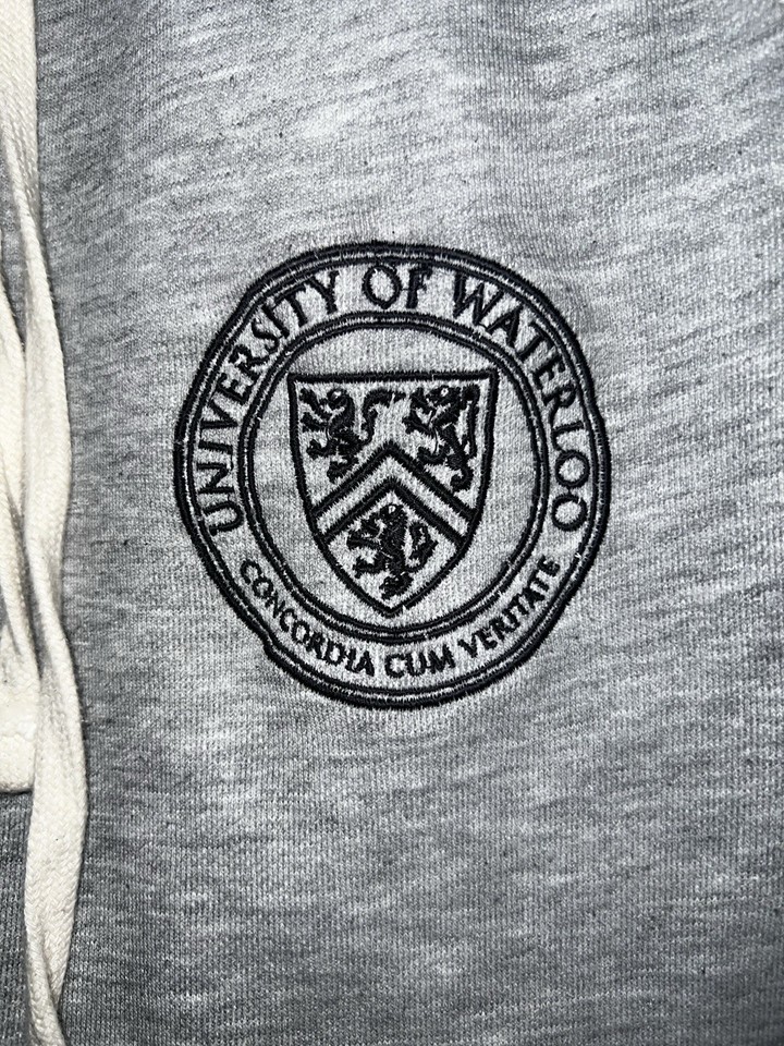 University Of Waterloo Crest Sweatpants By Lionheart Brand Size Small S ...