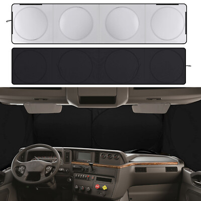 For Ford E350 E450 Truck Large Windshield Side Window Sun Shade UV ...