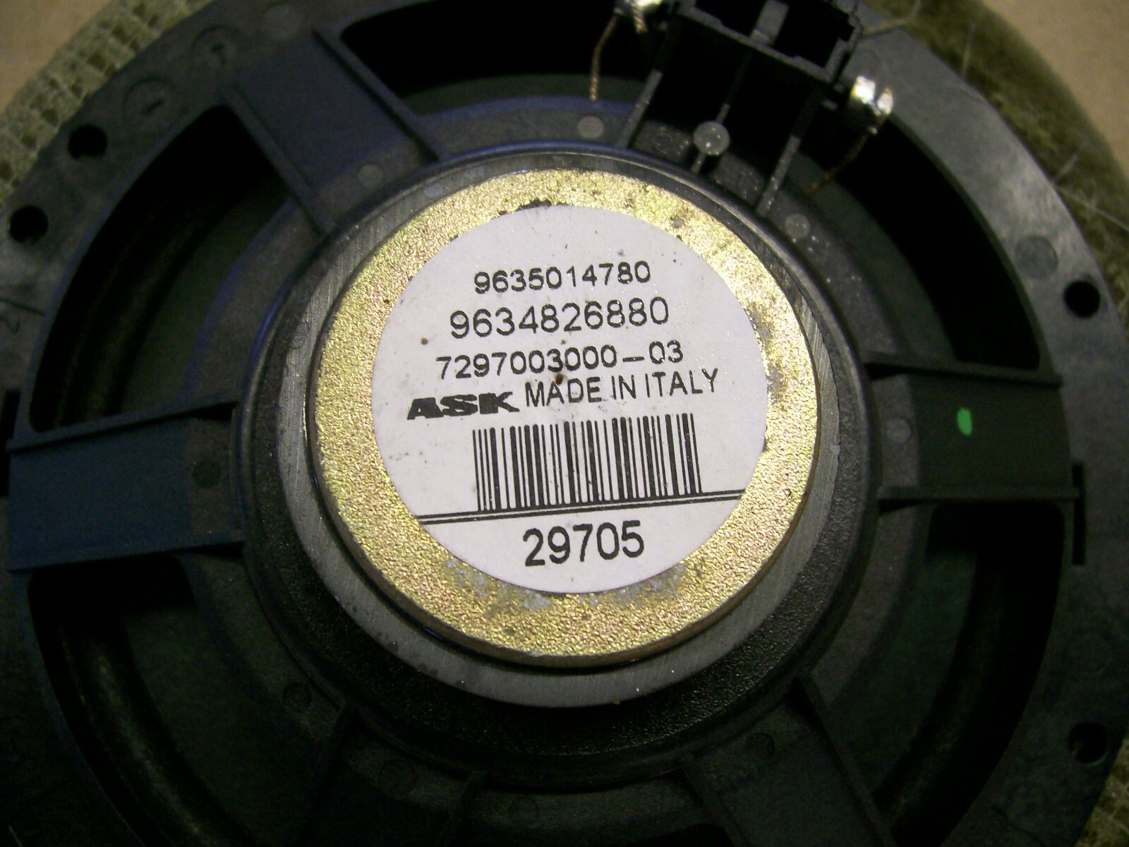 PEUGEOT 206 Door Speaker Loudspeaker ASK 9635014780 9634826880 ...