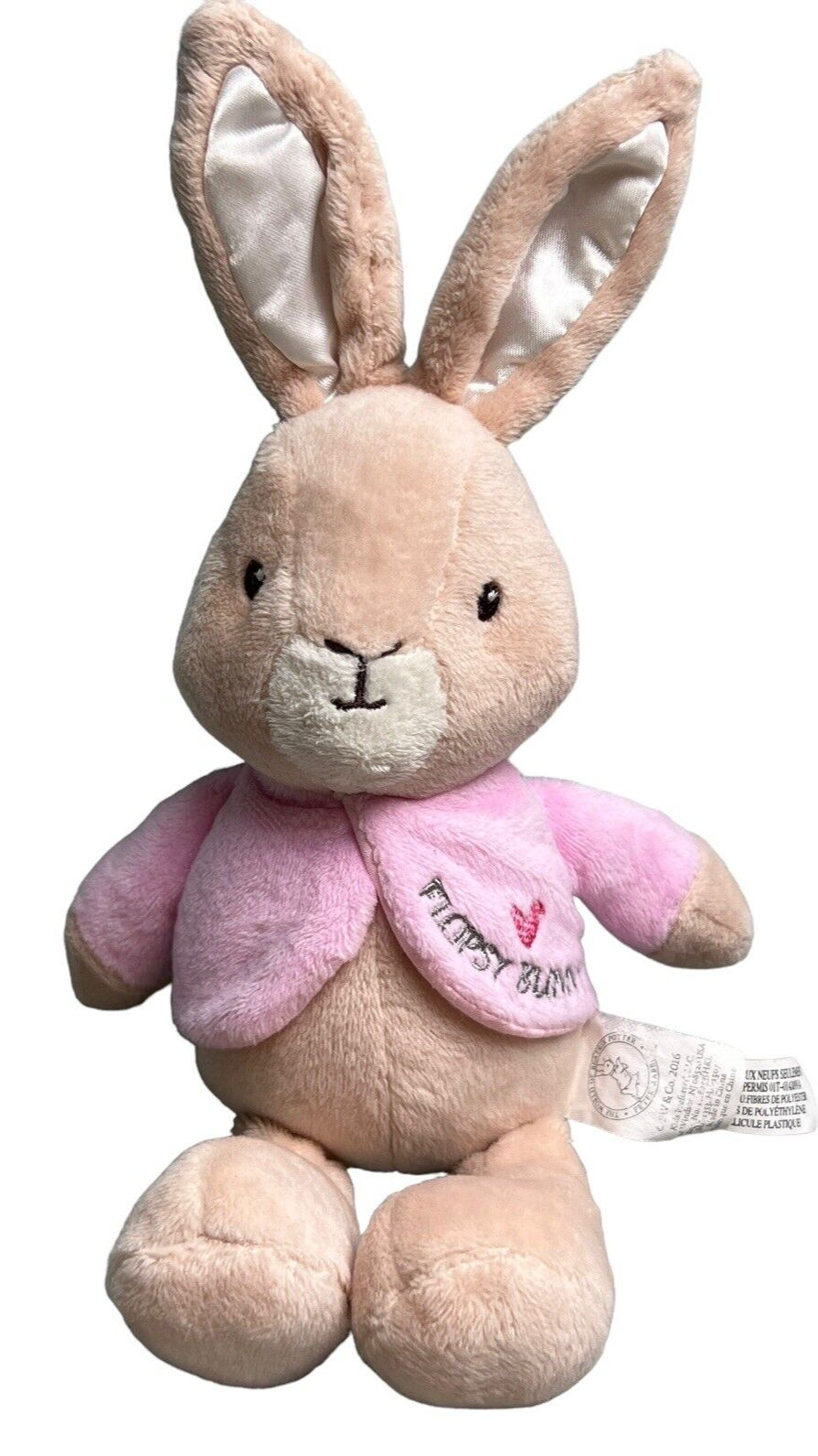 Beatrix Potter Peter Rabbit Flopsy Bunny Plush Stuffed Animal Pink ...