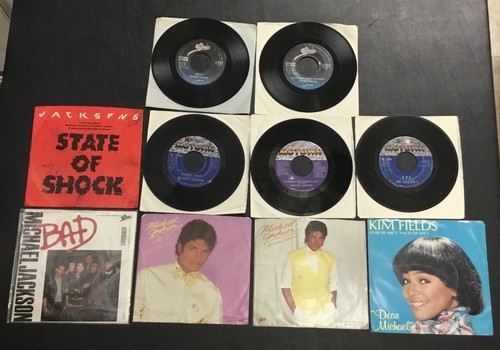 LOT (10) Michael Jackson FIVE 5 45s Rare 9 Singles Pack 7" EPIC VINYL ...