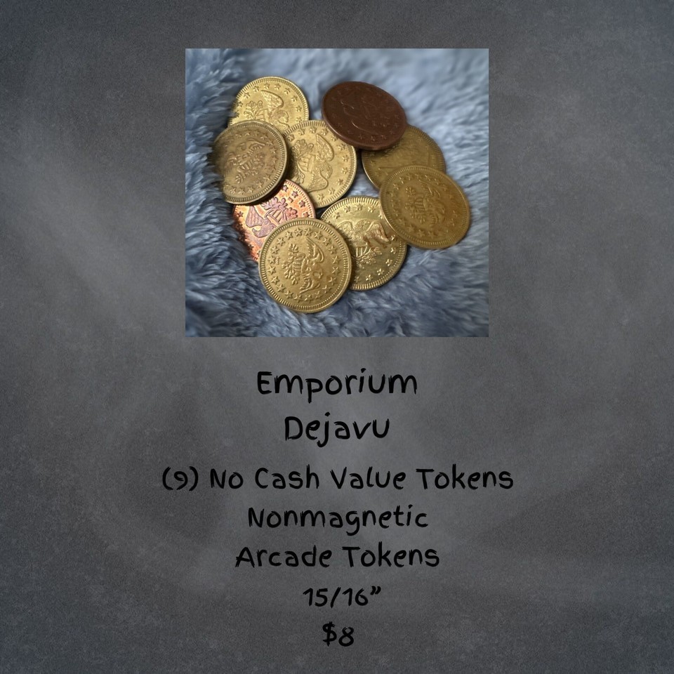 No Cash Value Tokens - Eagle, Size 15/16" Lot of 9 Tokens | eBay