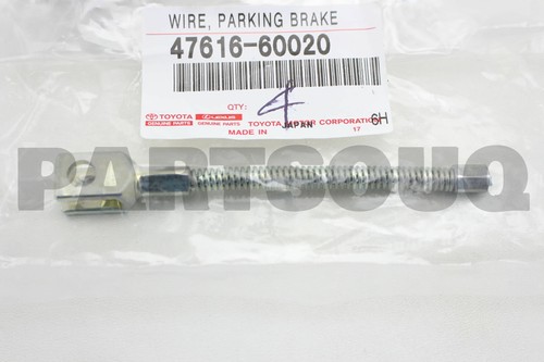 4761660020 Genuine Toyota WIRE, PARKING BRAKE 47616-60020 | eBay