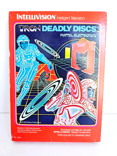 Tron Deadly Discs Videogame by Intellivision No. 5391 - Mattel ...