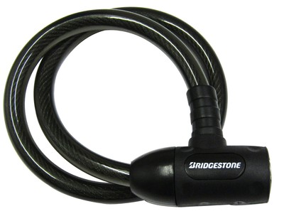 BRIDGESTONE Everylock Bicycle Key Wire Lock Black Anti-Theft Security ...