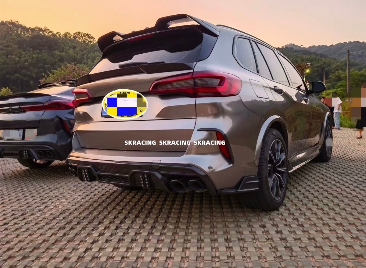 Carbon Fiber Rear Bumper Lip Diffuser Body Kits 3PC Fits BMW X5M F95 ...