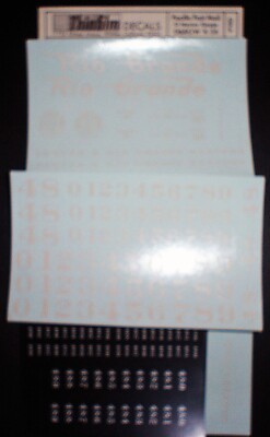 PFM / THINFILM, DENVER & RIO GRANDE WESTERN, K-36, STEAM LOCOMOTIVE ...