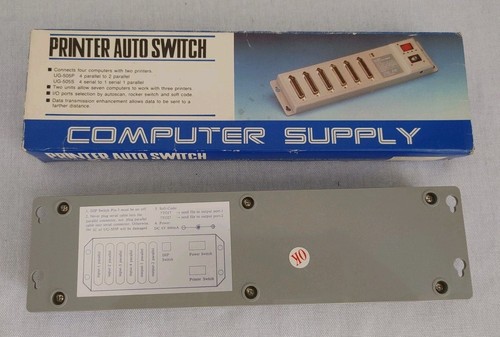 Printer Auto Switch 4 Computers 2 Printers, 4 to 2 Parallel | eBay