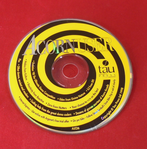 Acorn Utilisateur Magazine Evolution 98 Ultimate Demo Concours Cd-Rom AUCD6 Risc | eBay